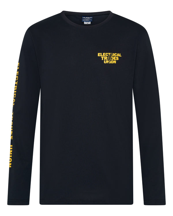 ETU Black and Yellow Long Sleeve T-shirt - ETU NSW Merchandise