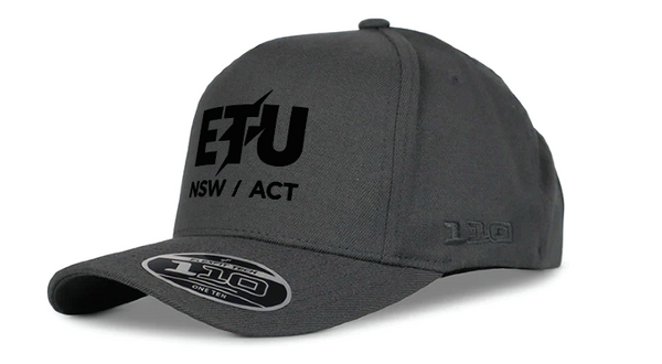 ETU Grey Flexi Cap - ETU NSW Merchandise